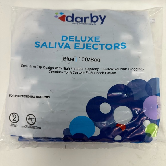 Darby | Other | Darby Dental Deluxe Saliva Ejector Tips Blue Pack Of 0 ...
